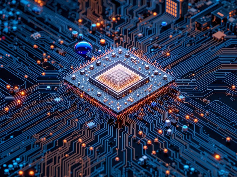 Intricate Microcircuit Design a Stunning Visual Exploration of Modern ...