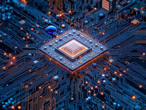 Intricate Microcircuit Design a Stunning Visual Exploration of Modern ...