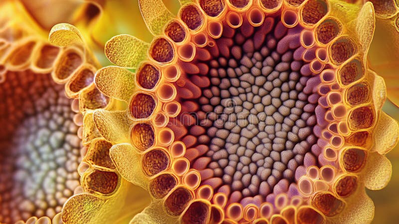 Intricate Micrograph of Gallnut Plant Cells Highlighting Unique ...