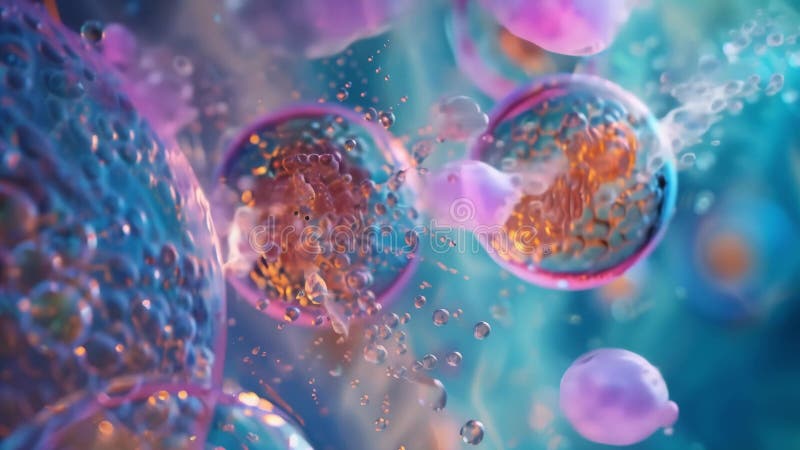 An Intricate Microscopic Image of a S Showing the Complex Process of ...