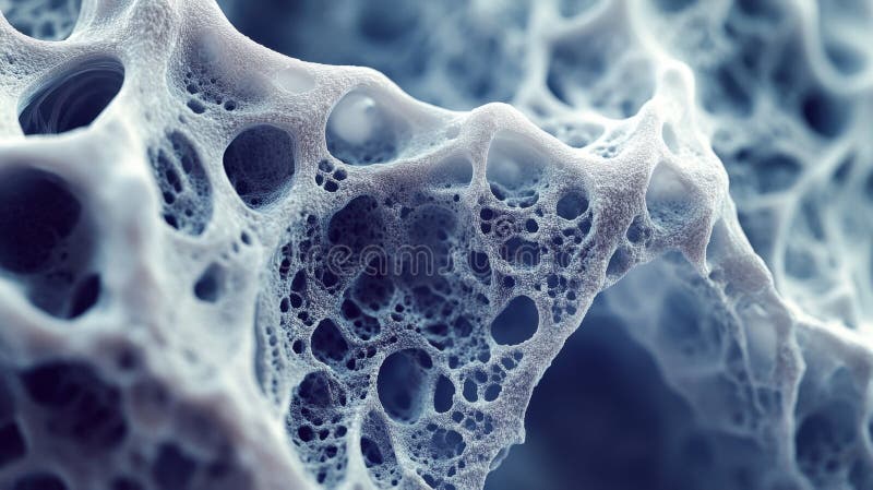 Intricate Microscopic Structure of Porous Material Stock Photo - Image ...
