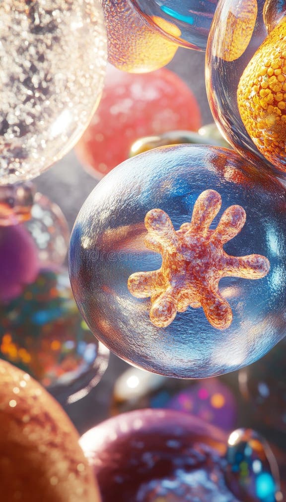 Intricate Microscopic View Showcasing Diverse Cell Sizes and Forms in ...