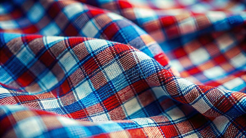Intricate Miniature Checkered Fabric a Detailed CloseUp Exploration of ...