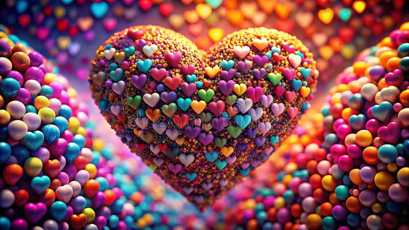 Intricate Miniature Heart a Stunning AIGenerated Macro of Interlocking ...