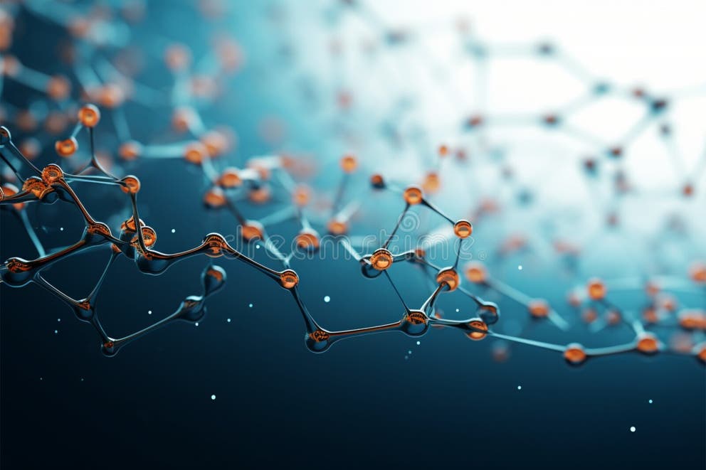 Intricate Molecular Patterns Grace this Scientific Background, Inviting ...