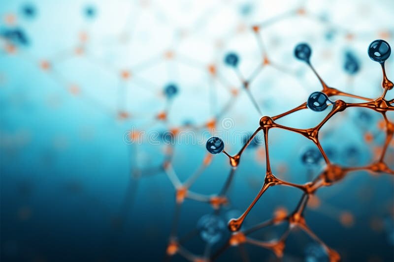 Intricate Molecular Patterns Grace this Scientific Background, Inviting ...