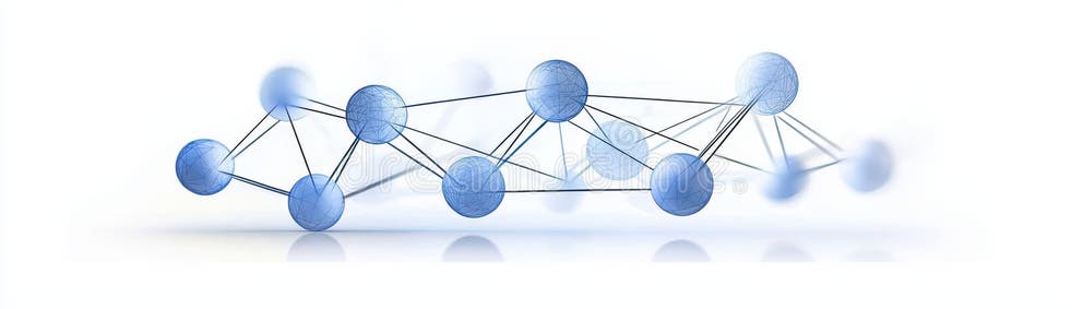 Intricate Molecular Structure, Central Molecule Amidst a Cluster of ...