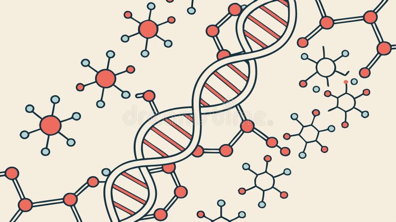 Intricate Molecular Structure Illustration, Symbolizing Science Life S ...