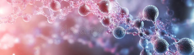 Intricate Molecular Structures Illuminated by Vibrant Colors ...