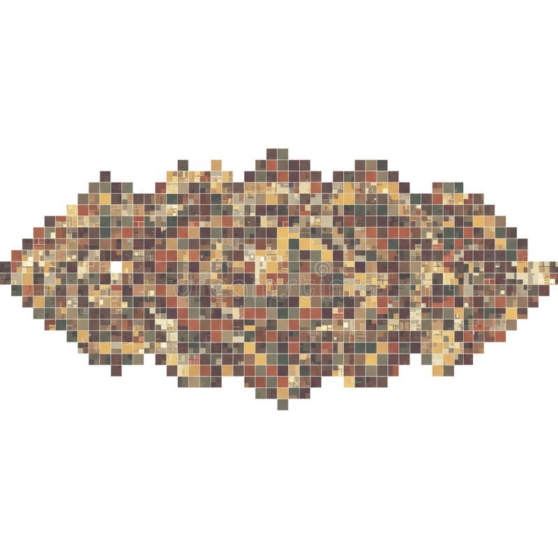 Intricate Mosaic Pattern in a Diamond Shape Features a Complex ...