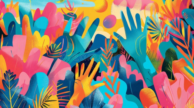 Intricate Mural Evolves with Added Layers of Detail, Ai Generated Stock ...