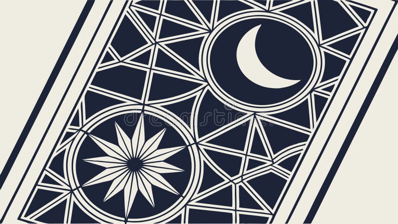 Mystical Geometric Celestial Design with Eyes, Moons, and Stars for ...