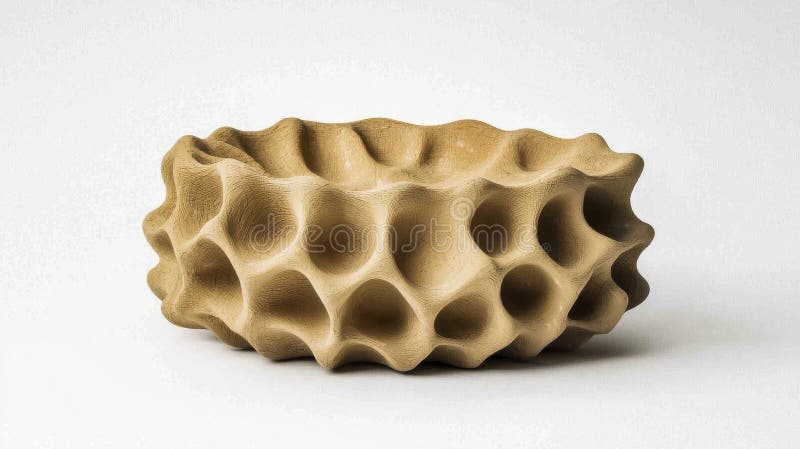 Intricate Natural Structure of a Textured Ceramic Bowl with Organic ...