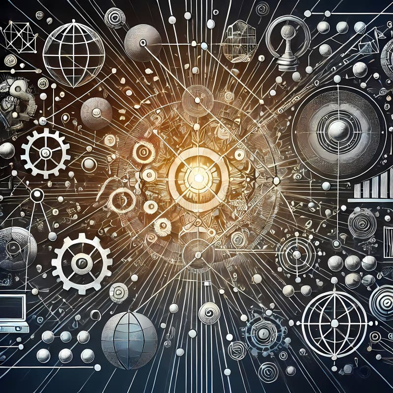 Intricate Network of Abstract Technology and Artificial Intelligence ...