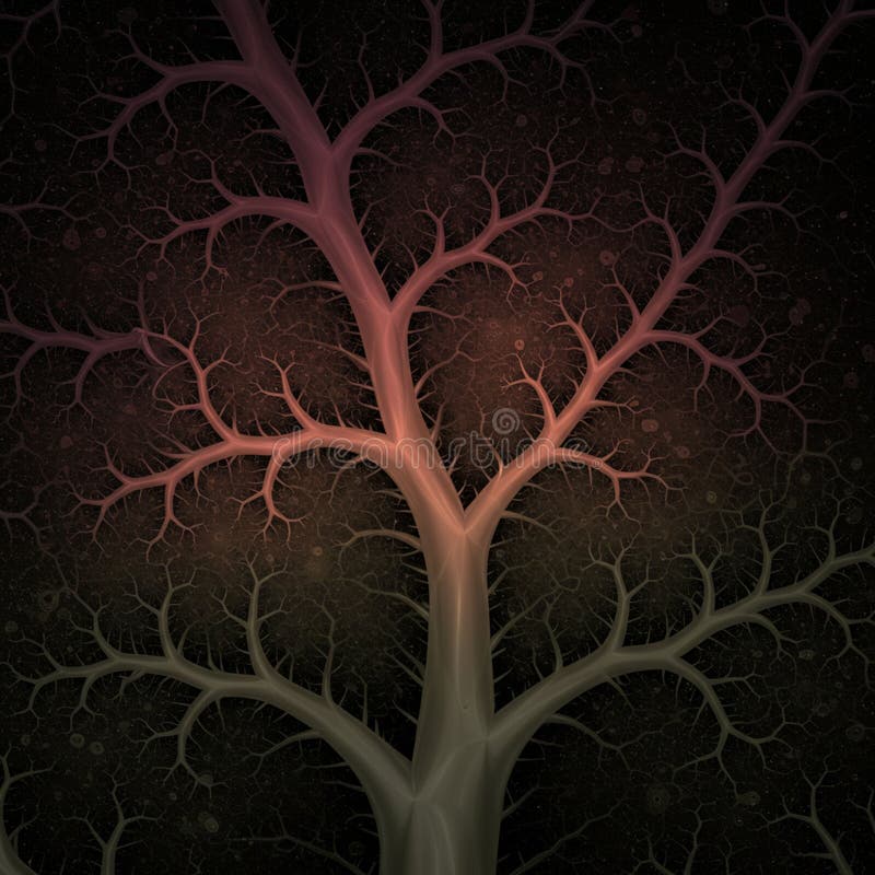 An Intricate Network of Branching Structures Resembling Tree Roots or ...