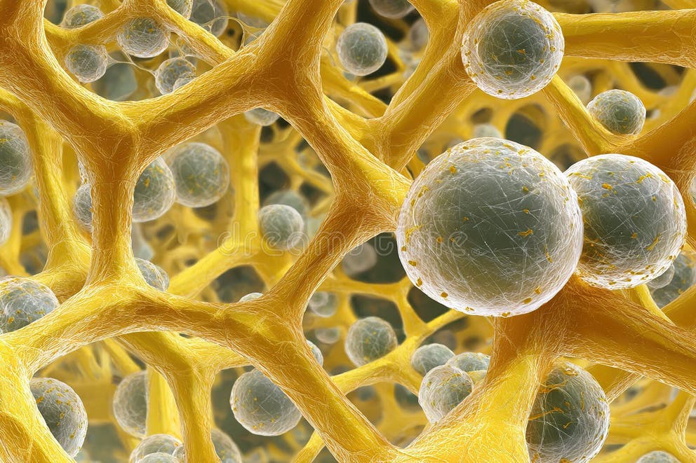 Intricate Network of Cells and Structures Observed Under a Microscope ...