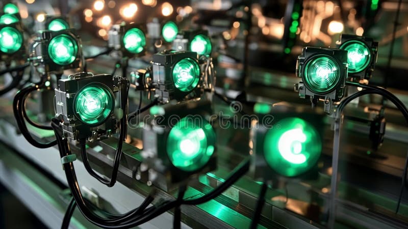 An Intricate Network of Connected Sensors Mounted on Manufacturing ...