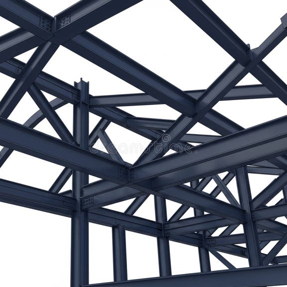 An Intricate Network of Dark Steel Beams Forms a Structural Framework ...
