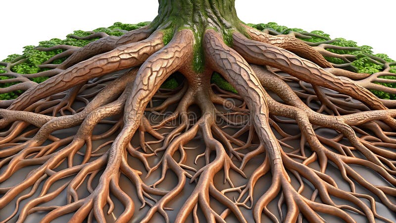 Tree Roots Above Ground Vector