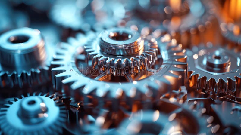 An Intricate Network of Gears and Cogs, Representing the Intricacies of ...