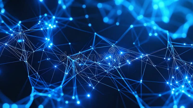 Abstract Network Flow with Loop Animation Stock Video - Video of ...