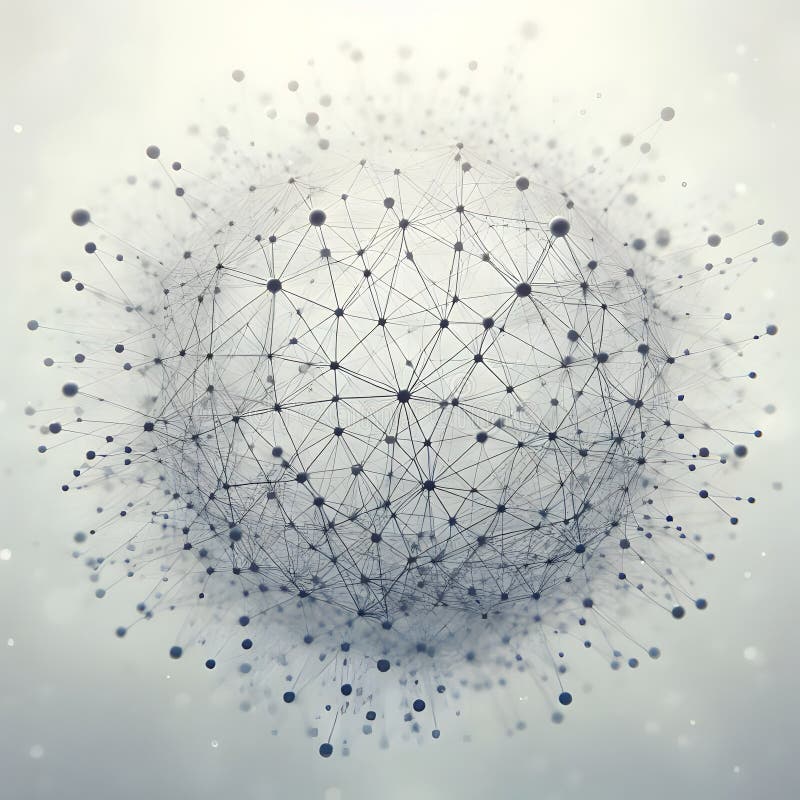 An Intricate Network of Interconnected Lines and Nodes, Resembling a ... An Intricate Network of Interconnected Lines and Nodes, Resembling a ...