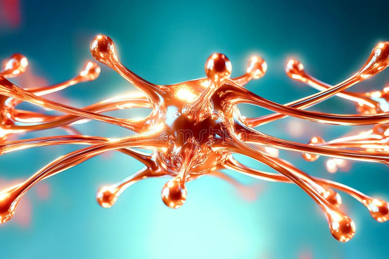 Intricate Network of Interconnected Neurons Glowing, Showcasing Dynamic ...