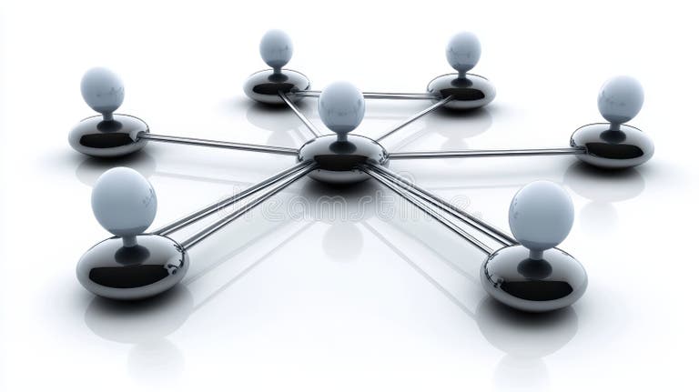 Intricate Network of Interconnected Spheres, a Visual Representation of ...