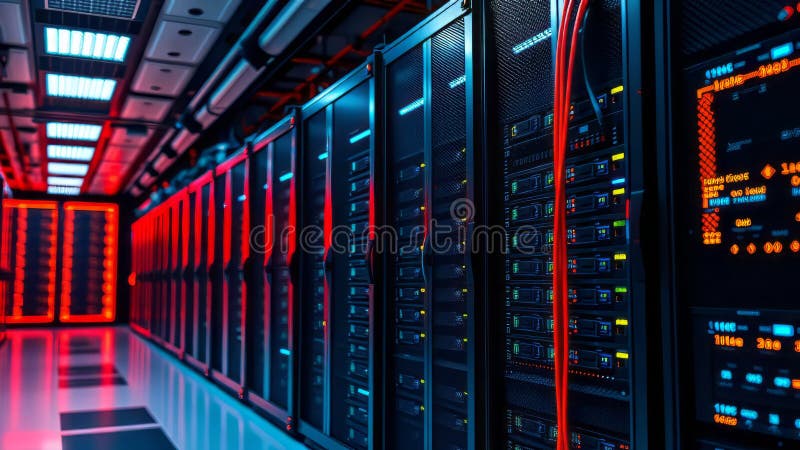 Intricate Network of Modern Data Center Servers a Stunning Visual of ...