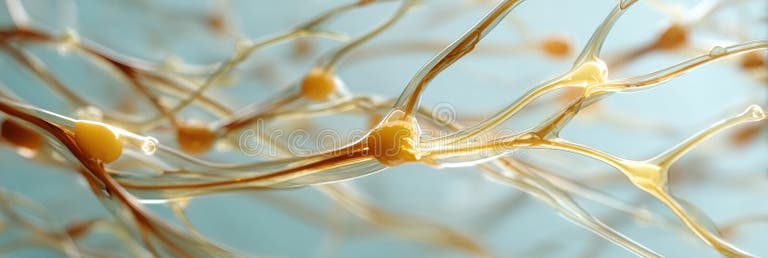 Intricate Network of Neurons Showcasing Synapse Formation in a ...