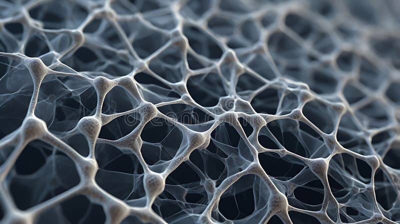 Intricate Network of Nodes and Filaments a Complex Structure Stock ...