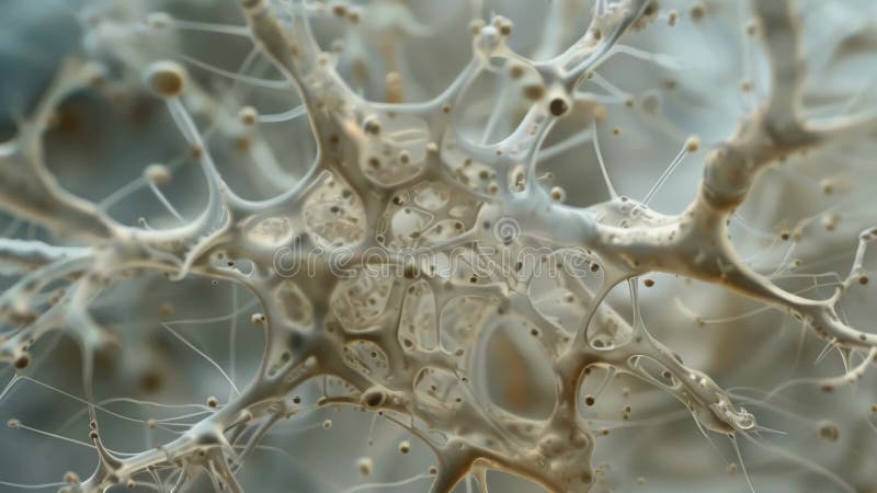An Intricate Network of Thin Branching Hyphae Reaching Outwards and ...