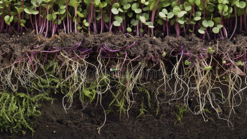 An Intricate Network of Tiny Roots Spread Out Beneath the Surface of ...