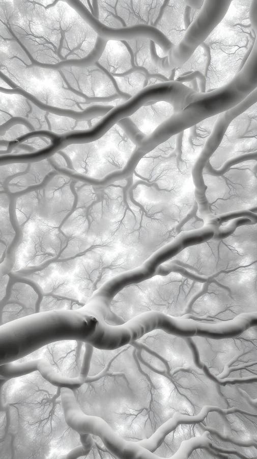 Intricate Network of Tree Branches Creates a Mesmerizing, Abstract ...