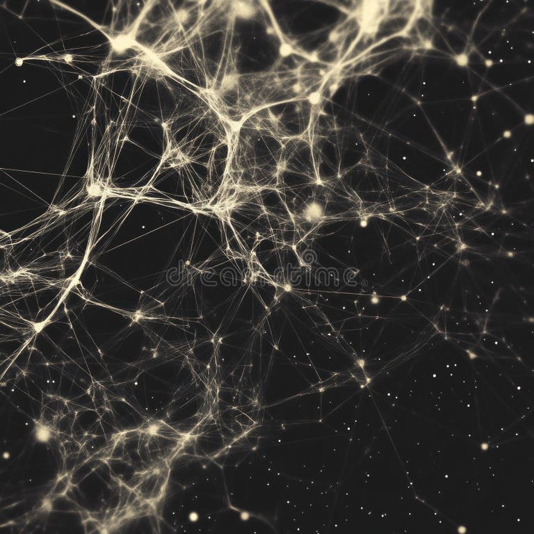 Intricate Neural Network Connection Design with Ethereal Light Patterns ...