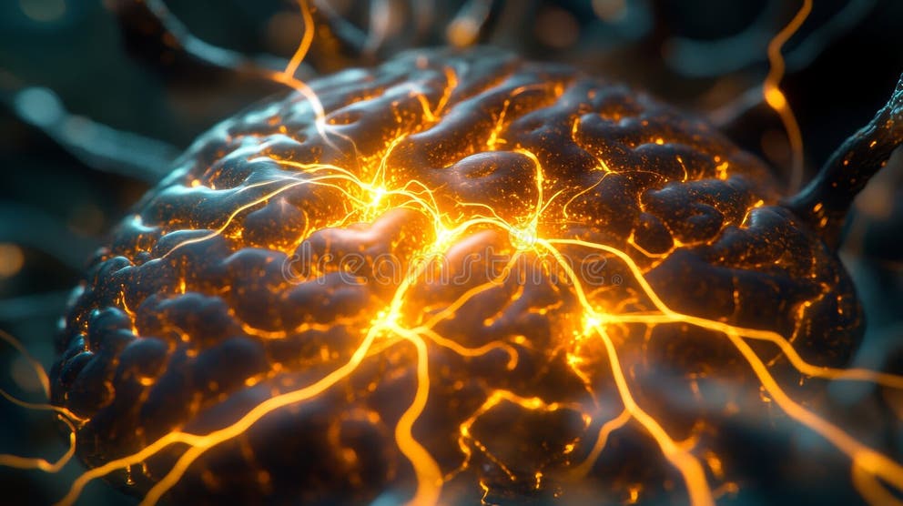 Intricate Neural Network Illuminated Brain Slice Revealing the Complex ...