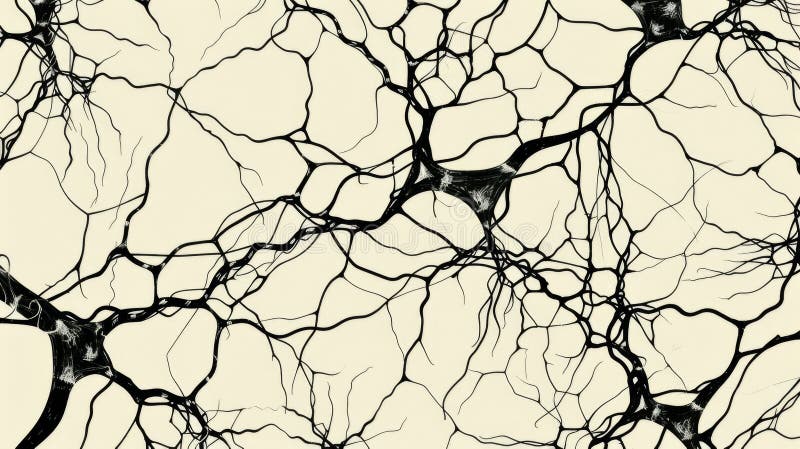 Intricate Neural Network Pattern Background Stock Image - Image of ...
