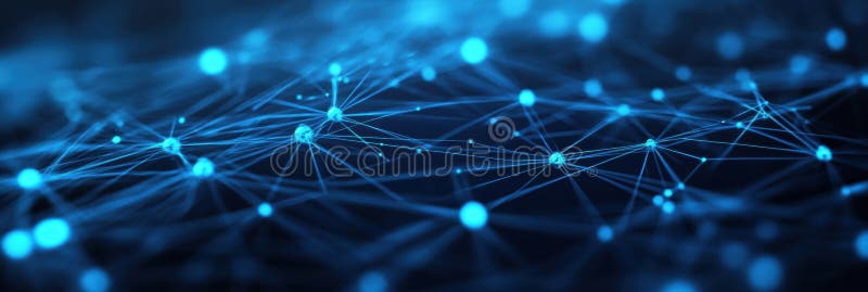 Intricate Neural Network Pattern Featuring Glowing Connection Points and a Cyber-futuristic ...