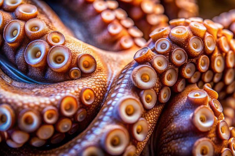 Intricate Octopus Skin Texture a CloseUp Design Resource for Artists ...