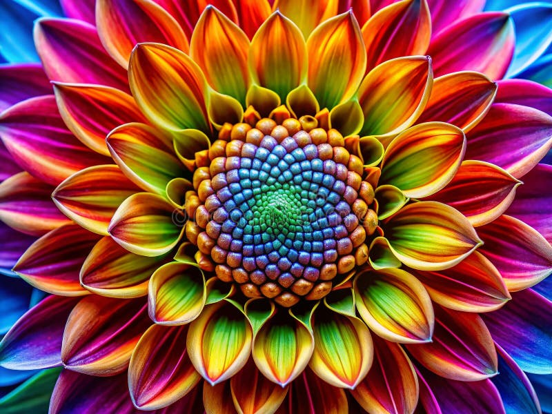 Intricate Optical Illusion a CloseUp Exploration of a Psychedelic ...