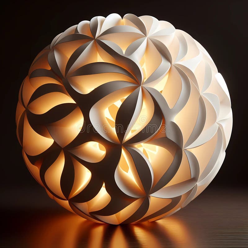 Intricate Orb Lamp stock illustration. Illustration of light - 333698417