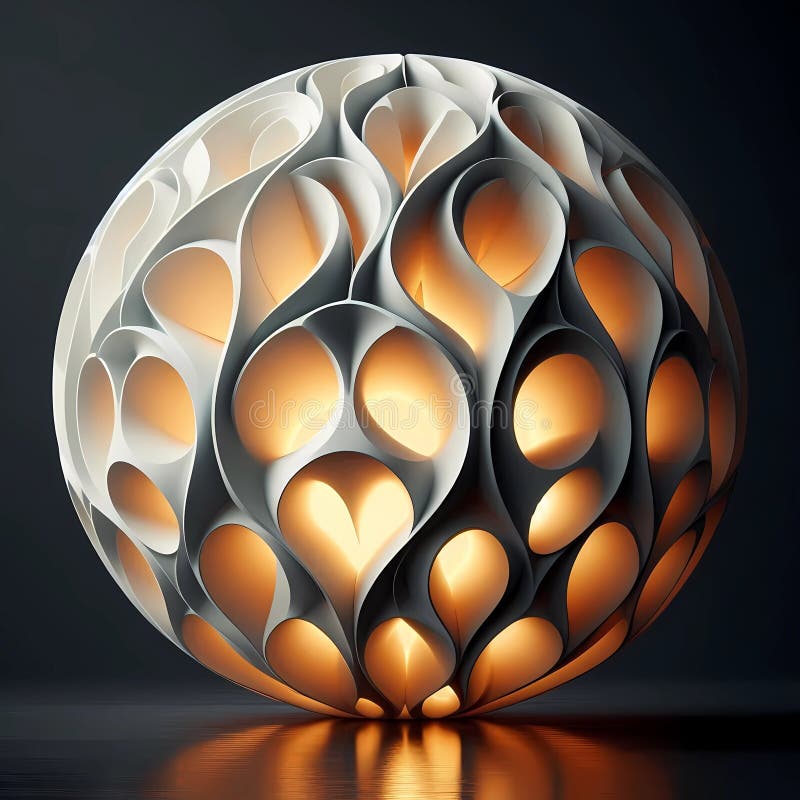 Intricate Orb Lamp stock illustration. Illustration of petallike ...