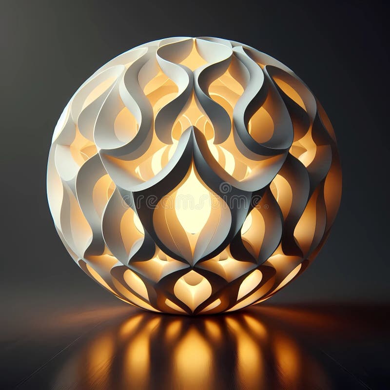 Intricate Orb Lamp stock illustration. Illustration of surface - 333698432