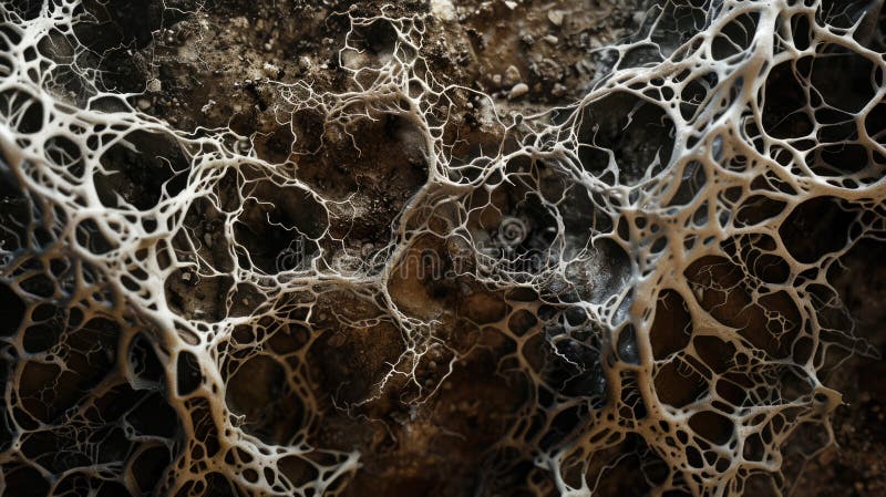 Intricate Organic Patterns: Close-up of Natural Network Structures ...