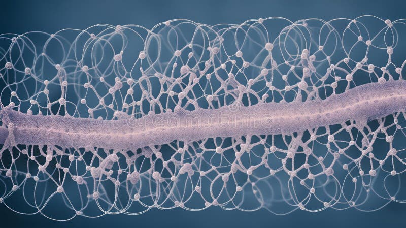 Intricate Organic Structure with Delicate Net Pattern and Micro Details ...