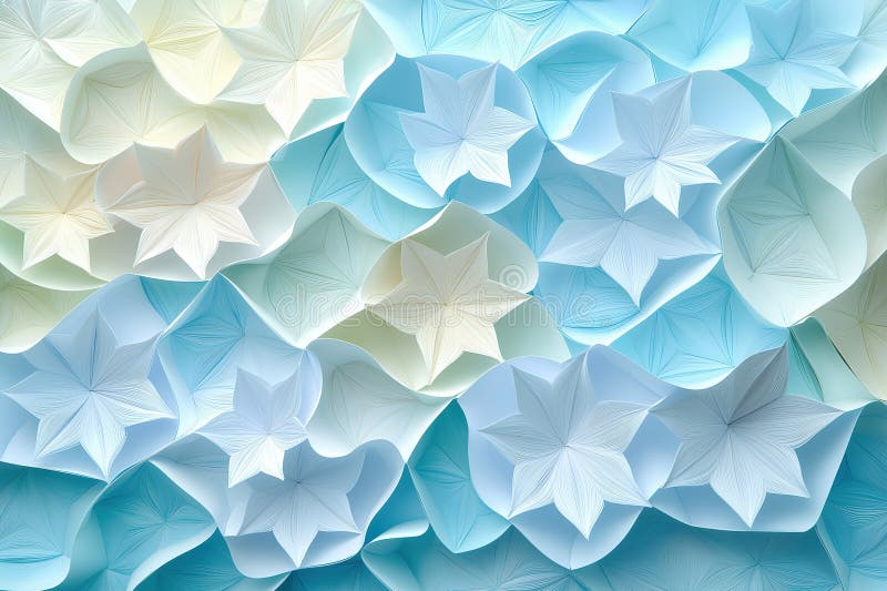 An Intricate Origami Abstract Background Featuring Folded Paper Designs ...