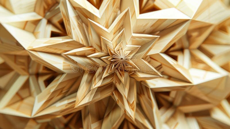 An Intricate Origami Star Composed of Multiple Layers of Folded ...