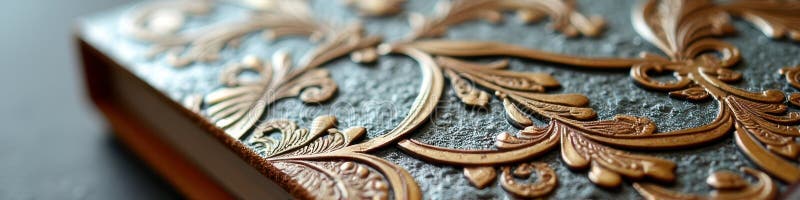 Intricate Ornate Carvings on Elaborate Decorative Surface Stock ...