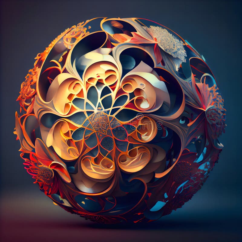 Intricate Ornate Frame with Crescent Moon Design Stock Illustration - Illustration of ornate ...