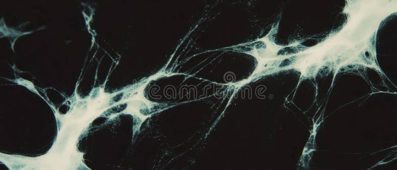 Intricate Overlay of a Spider Web with Organic Patterns Against a Dark ...